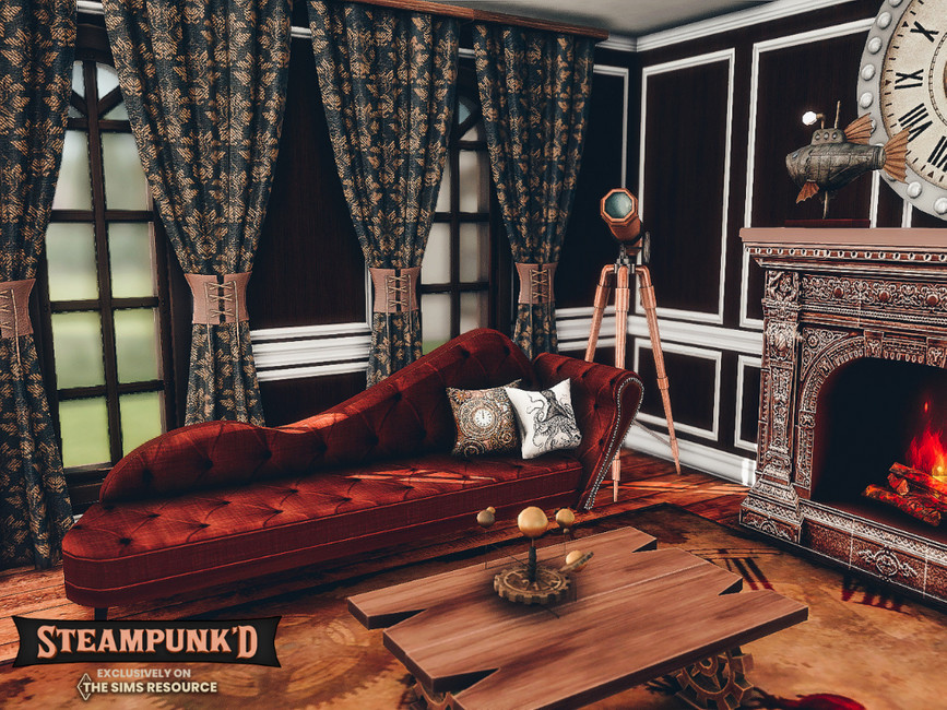 The Sims Resource - Steampunked - Owl Living Room