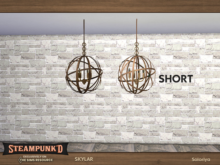 The Sims Resource - Steampunked. Skylar. Ceiling Light, short