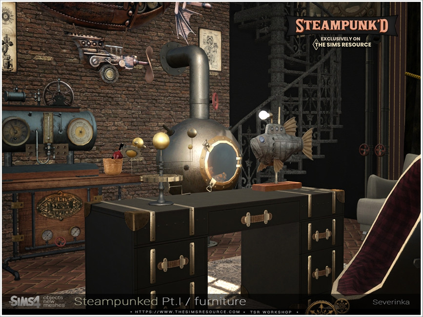 The Sims Resource - Steampunked Pt.I furniture