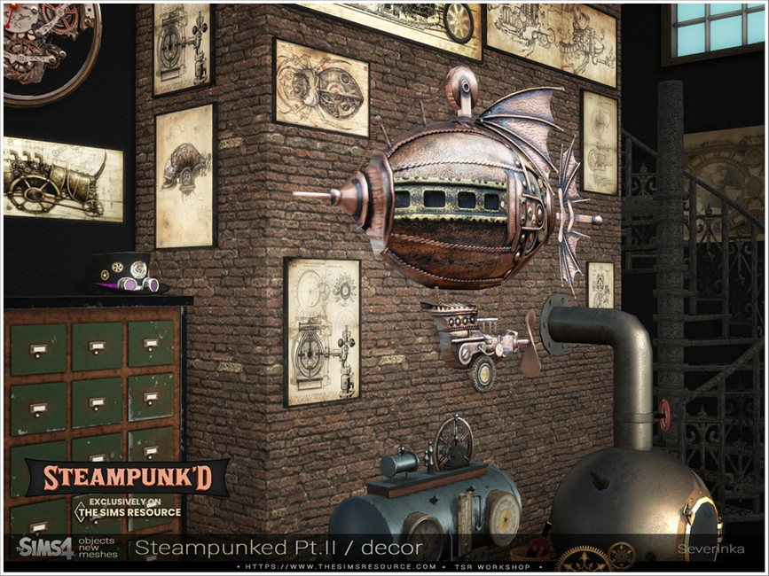 The Sims Resource - Steampunked Pt.II decor