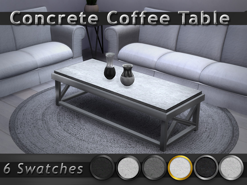 The Sims Resource - Concrete Coffee Table