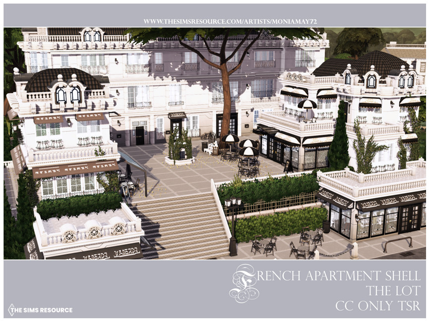 The Sims Resource - French Apartment Shell - The Lot