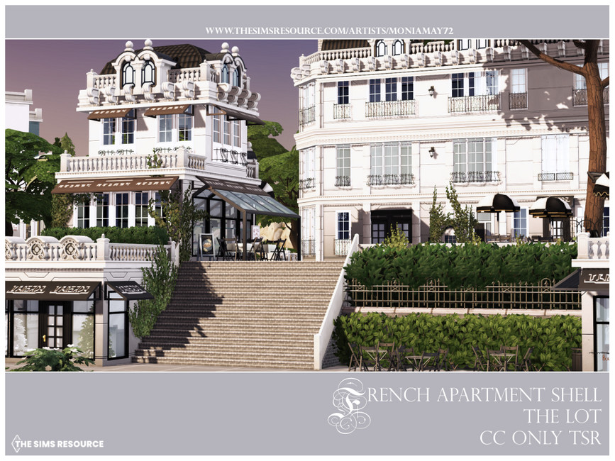 The Sims Resource - French Apartment Shell - The Lot