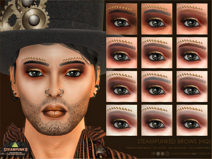 The Sims Resource - Steampunked Brows (HQ)