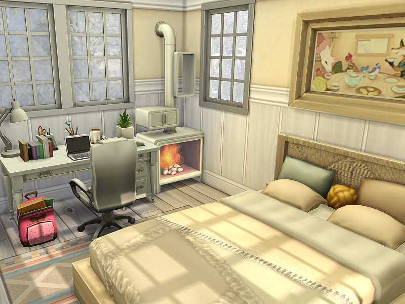 The Sims Resource | Tiny Winter Cottage no CC