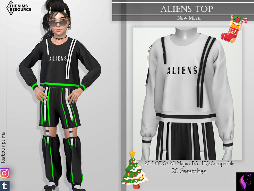 The Sims Resource - Aliens Top
