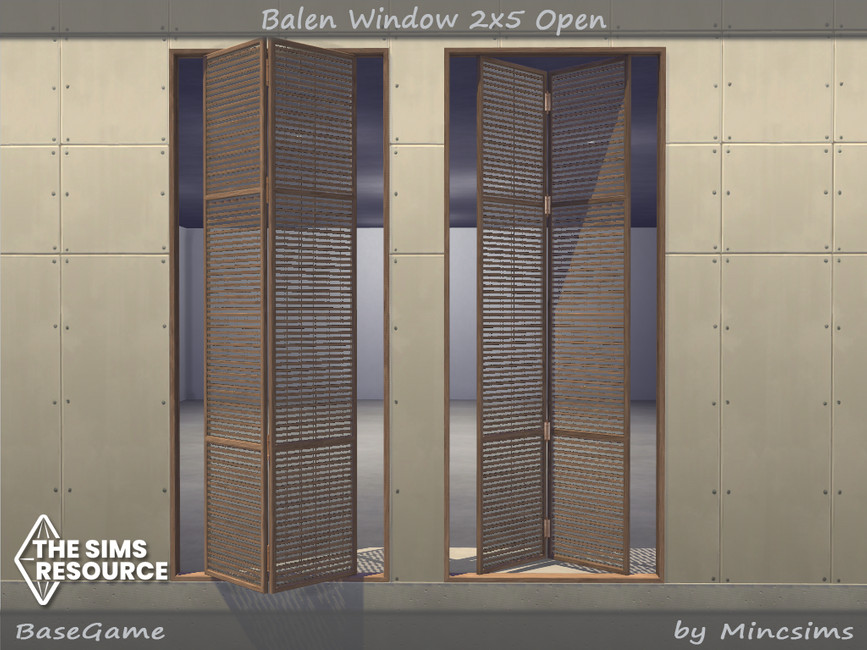 The Sims Resource - Balen Window 2x5 Open