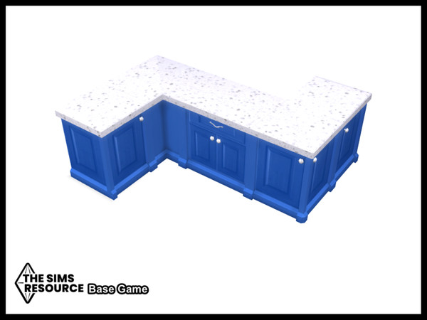 The Sims Resource - Oak & Granite Kitchen Counter