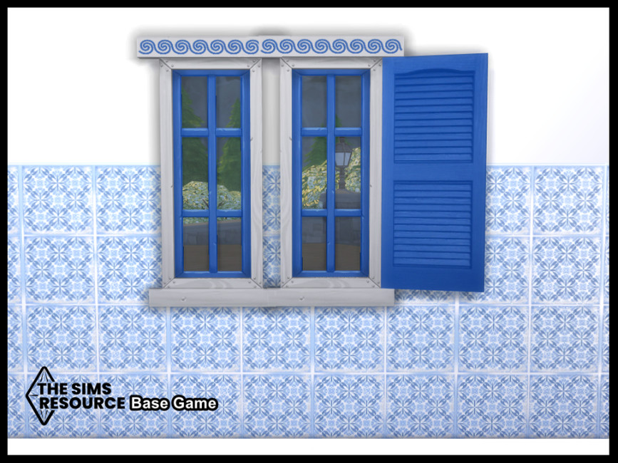 The Sims Resource - My Perfect Greek Kitchen window (Shutter)