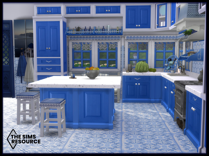 The Sims Resource - My Perfect Greek Kitchen (Part 1)