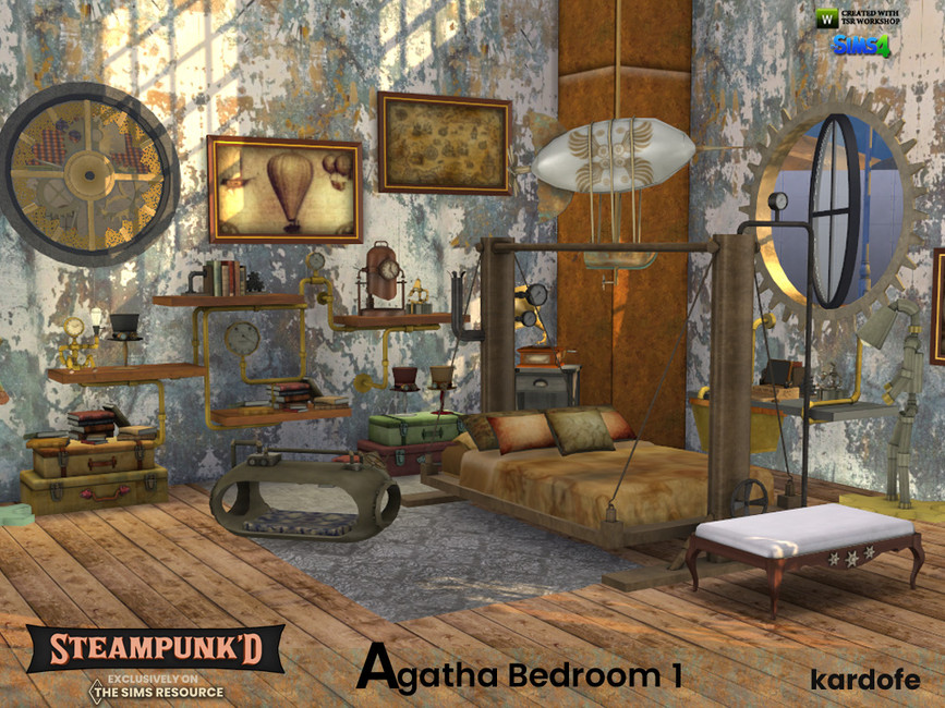 The Sims Resource - Steampunked Agatha Bedroom 1
