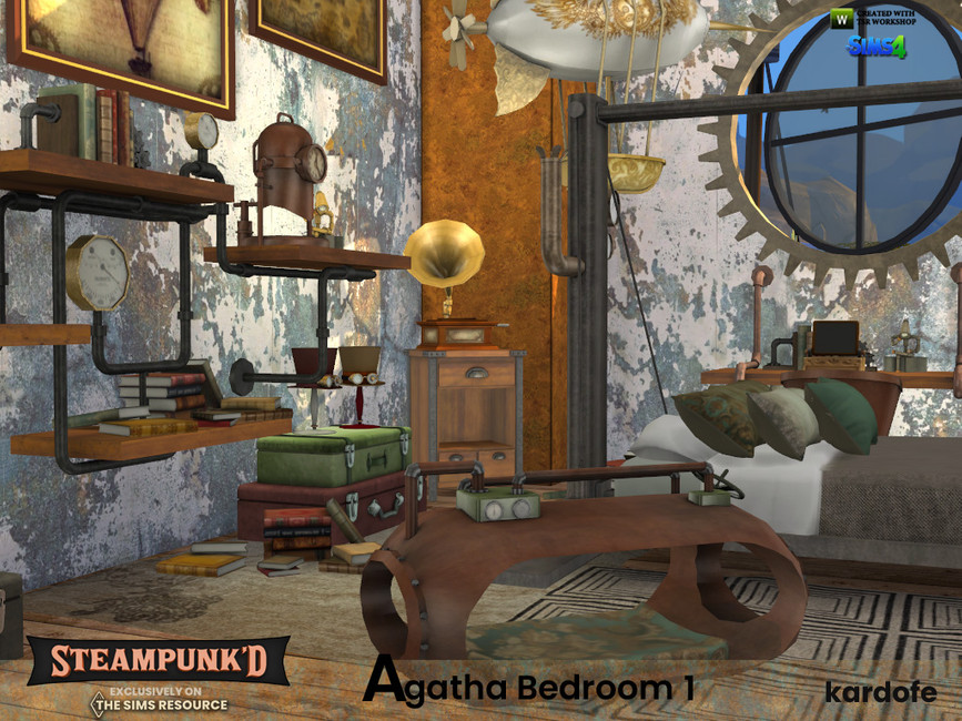 The Sims Resource - Steampunked Agatha Bedroom 1