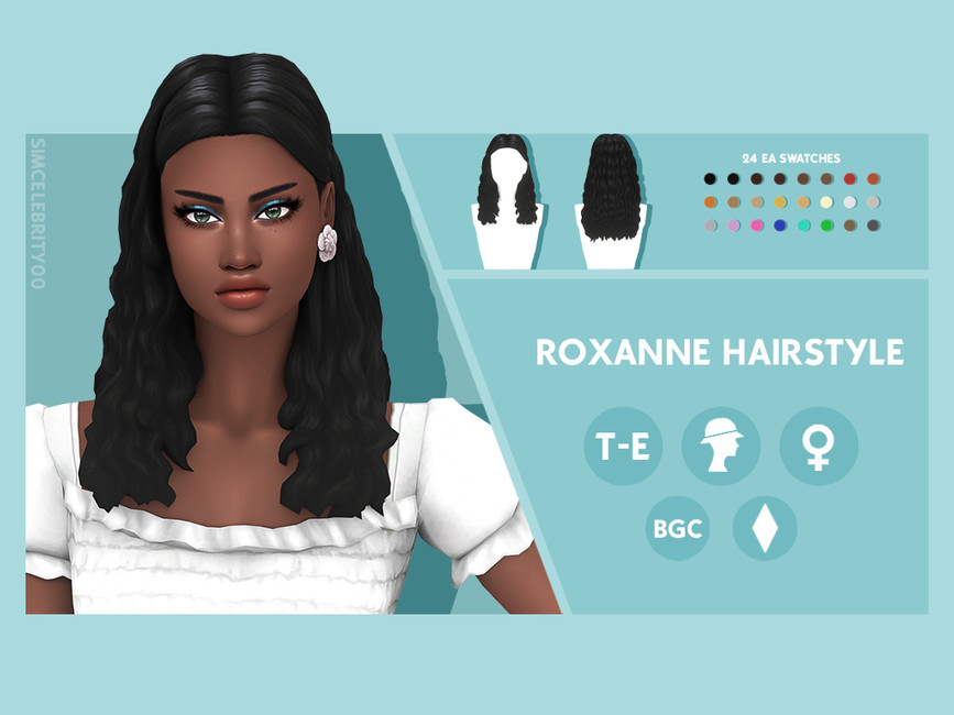 The Sims Resource - Roxanne Hairstyle