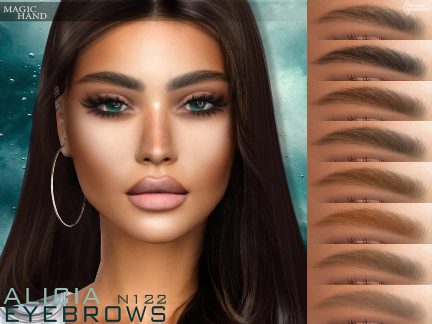 The Sims Resource - Alicia Eyebrows N122