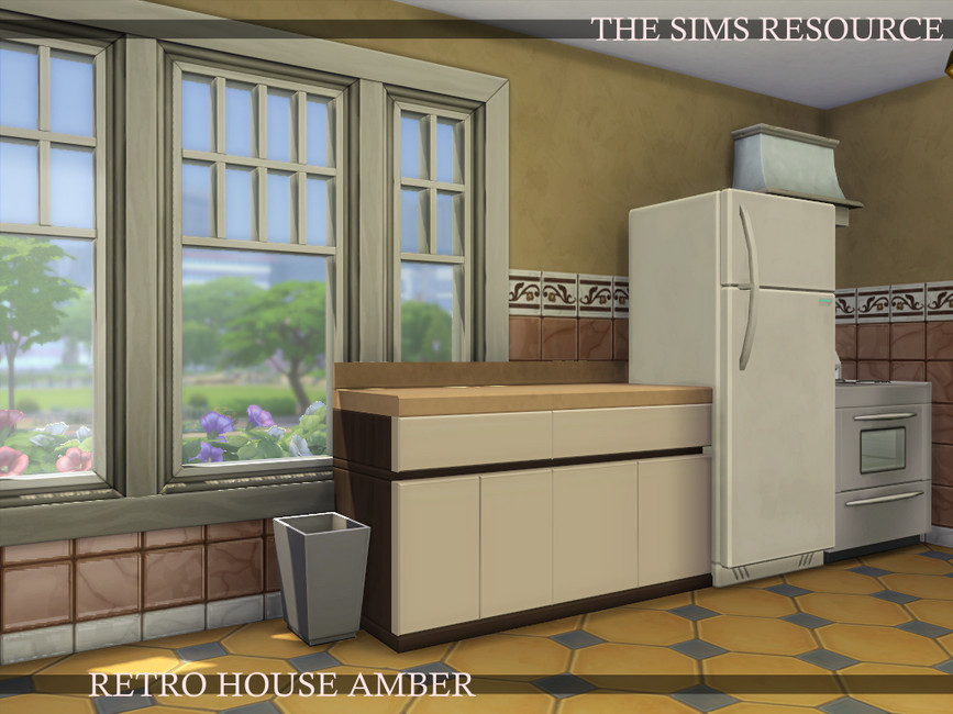 The Sims Resource - Retro House Amber 1960 | TS4 Gallery