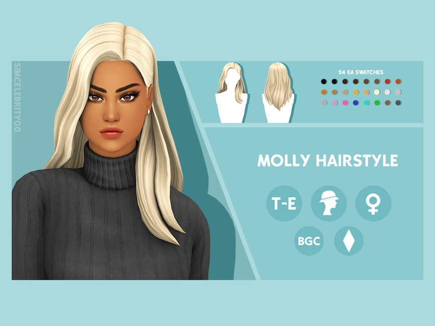 The Sims Resource - Molly Hairstyle