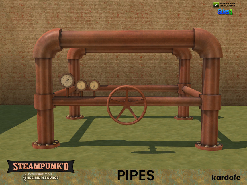 The Sims Resource - Steampunked_Pipes 7