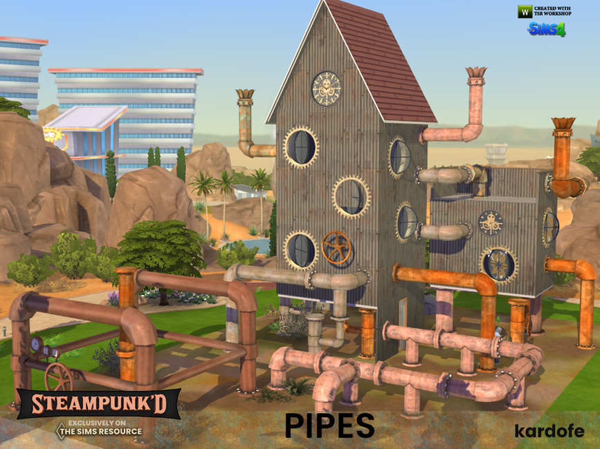The Sims Resource - Steampunked Pipes