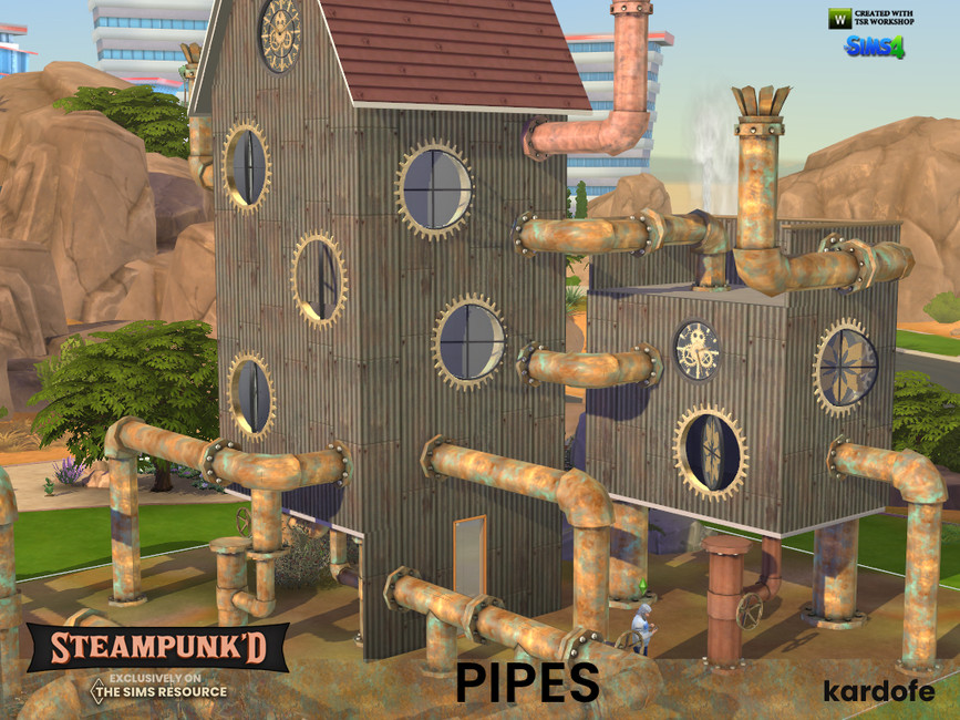 The Sims Resource - Steampunked Pipes