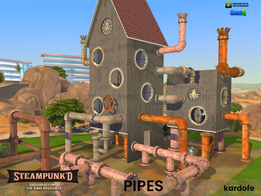 The Sims Resource - Steampunked Pipes