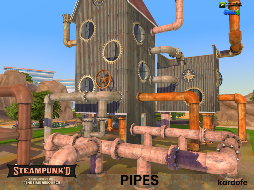 The Sims Resource - Steampunked Pipes