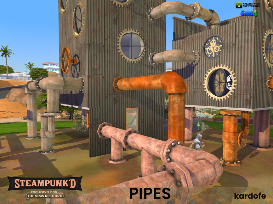 The Sims Resource - Steampunked Pipes
