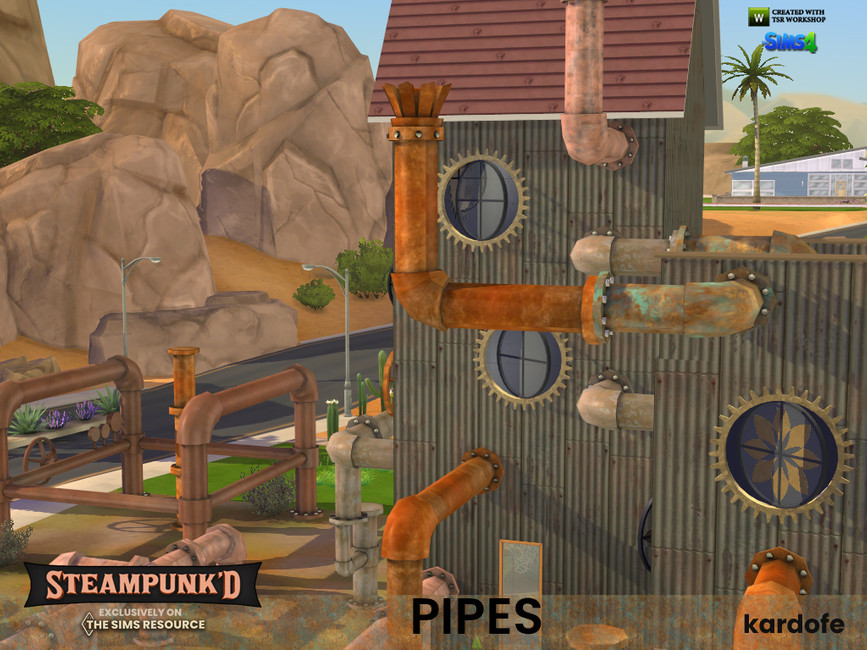 The Sims Resource - Steampunked Pipes