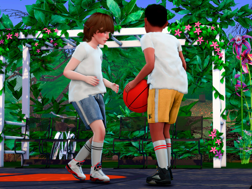 The Sims Resource - Playing Basketball PosePack