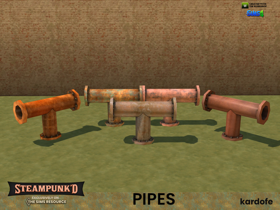 The Sims Resource | Steampunked_Pipes 2