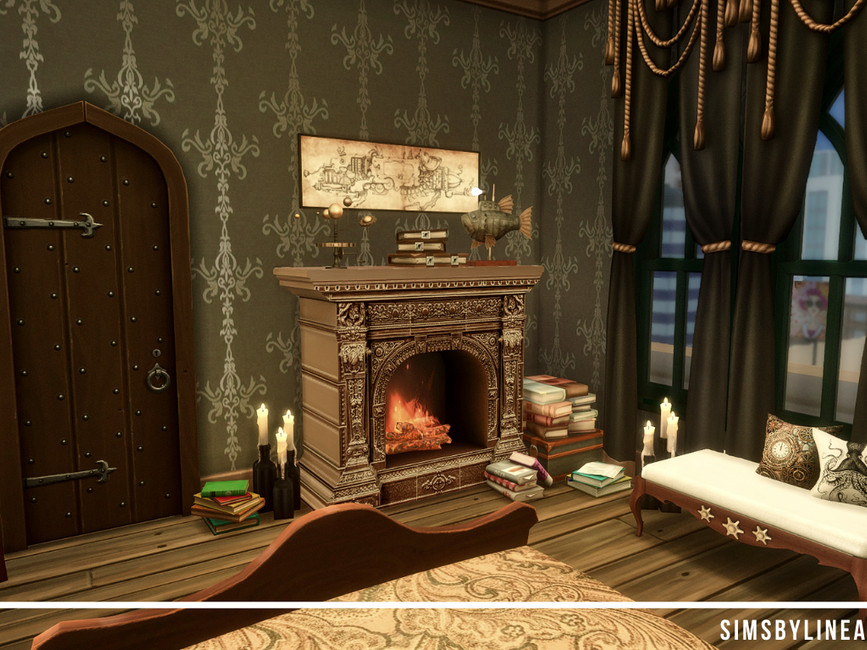 The Sims Resource - Steampunked - Astronomers Bedroom