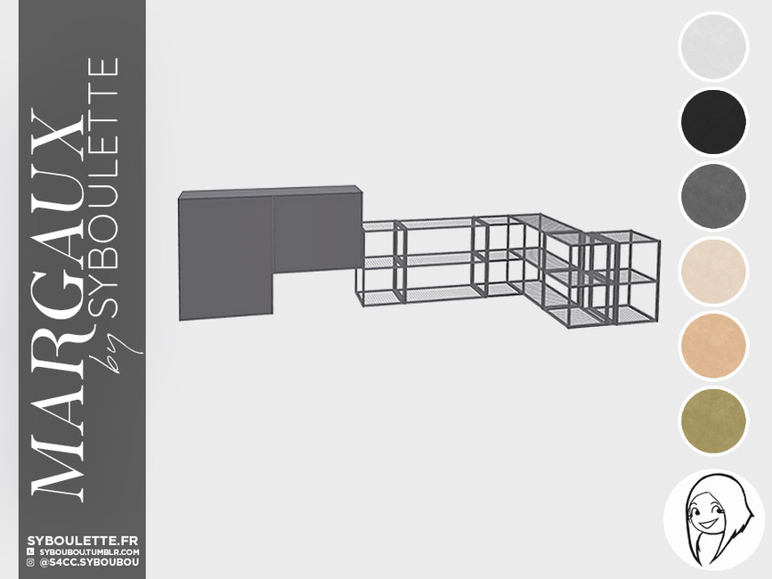 The Sims Resource - Margaux - Shelving cabinet