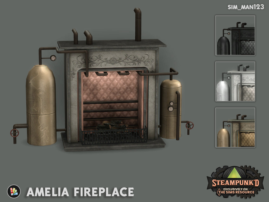 The Sims Resource - Amelia Fireplace