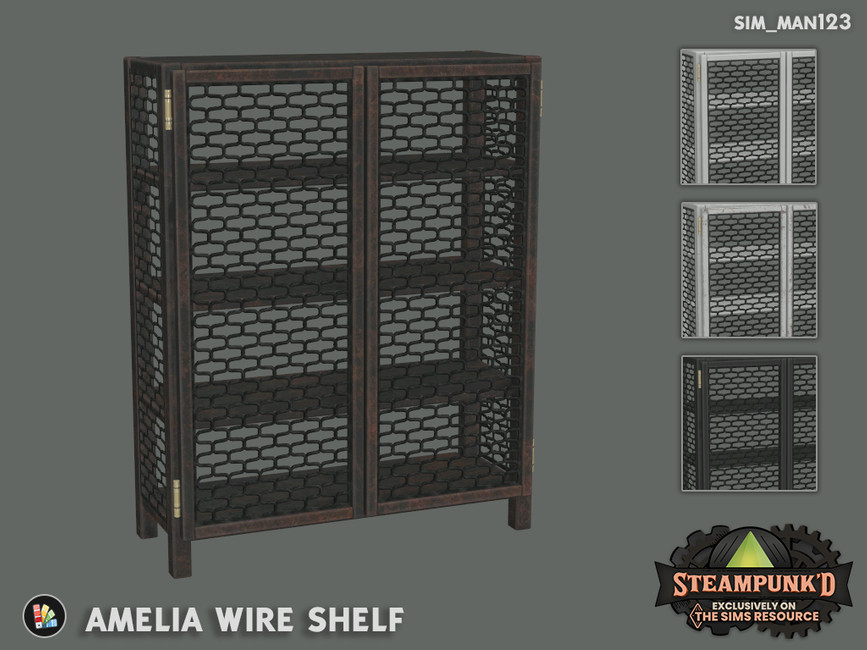 The Sims Resource - Amelia Wire Shelf