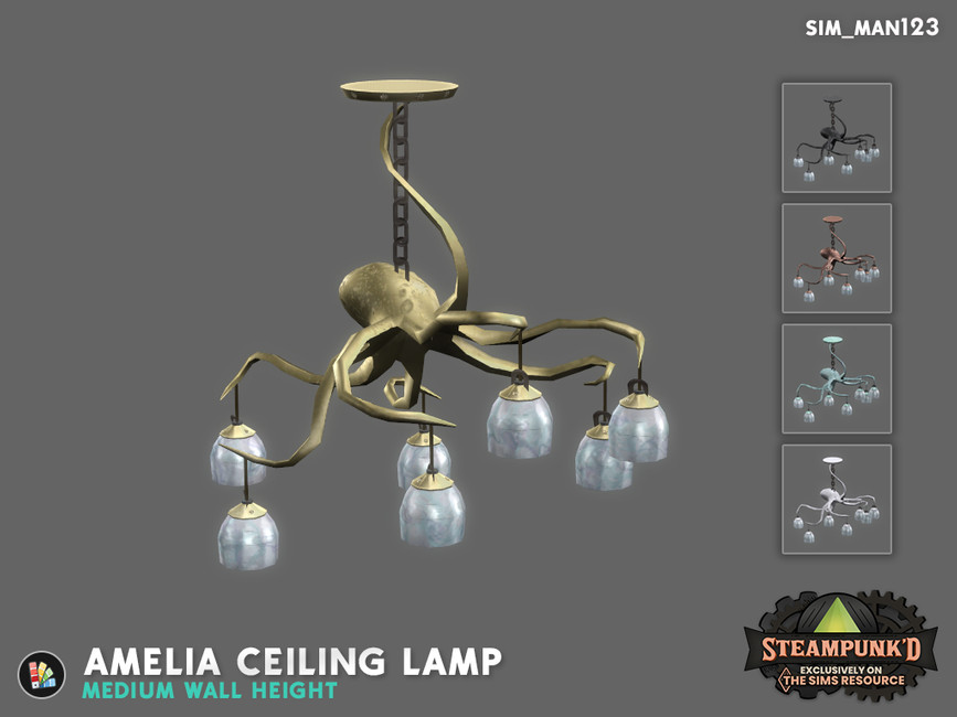 The Sims Resource - Amelia Octopus Lamp - Medium