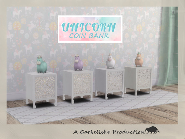 The Sims Resource | Unicorn Coin Bank