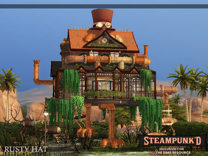 The Sims Resource - Steampunked - Rusty Hat | CC only TSR