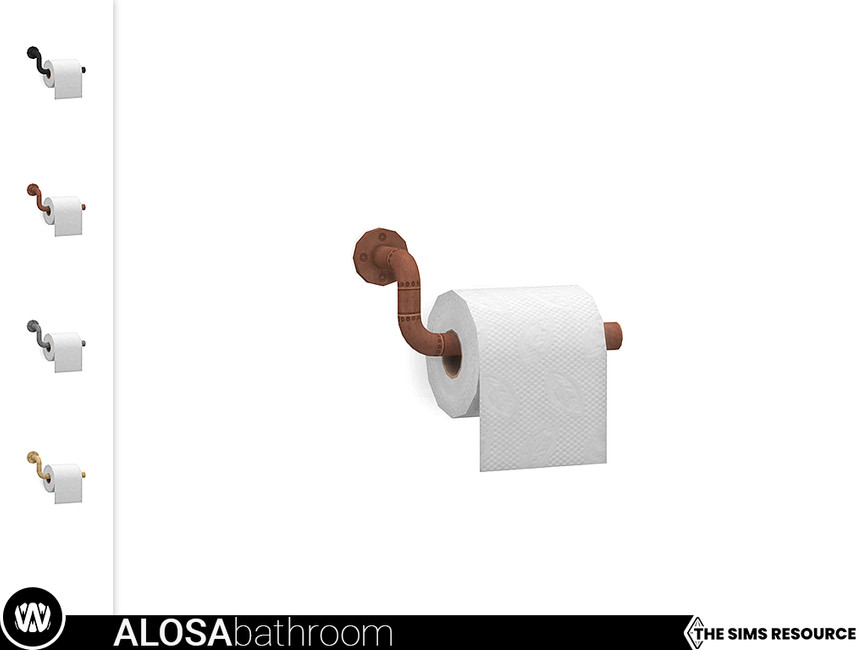 The Sims Resource - Steampunked - Alosa Toilet Paper Holder