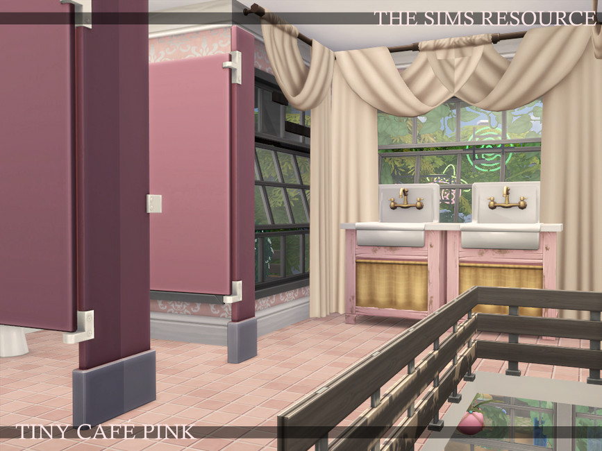 The Sims Resource - Tiny Cafe Pink | noCC