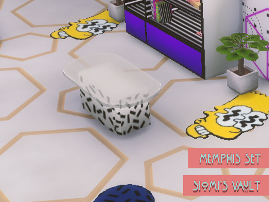 The Sims Resource - Memphis set Memphis coffee table