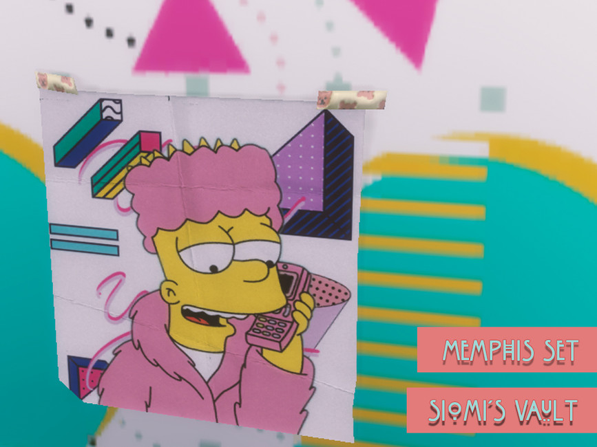 The Sims Resource - Memphis set Wall Picture01