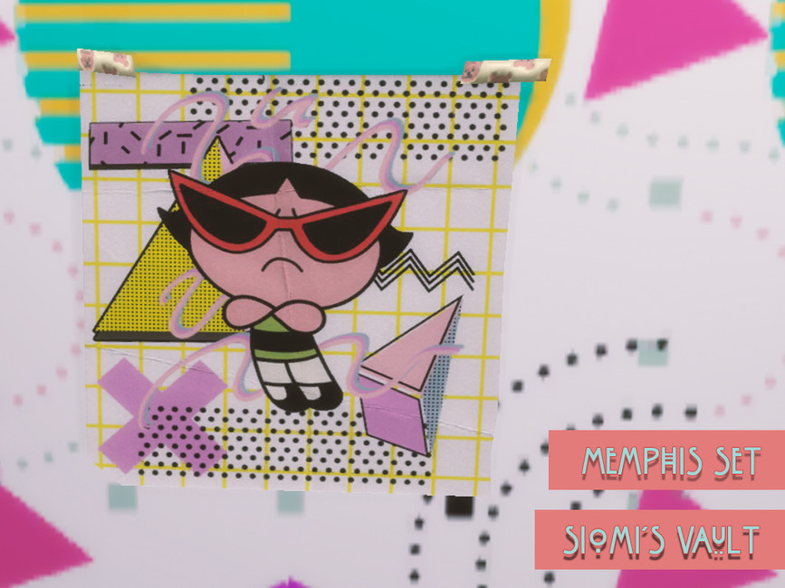 The Sims Resource - Memphis set Wall Picture01