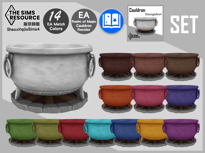 The Sims Resource | Cauldron 14 Recolors Set