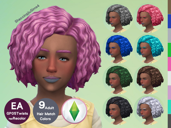 The Sims Resource | Child GP05 Twists Hair Recolor
