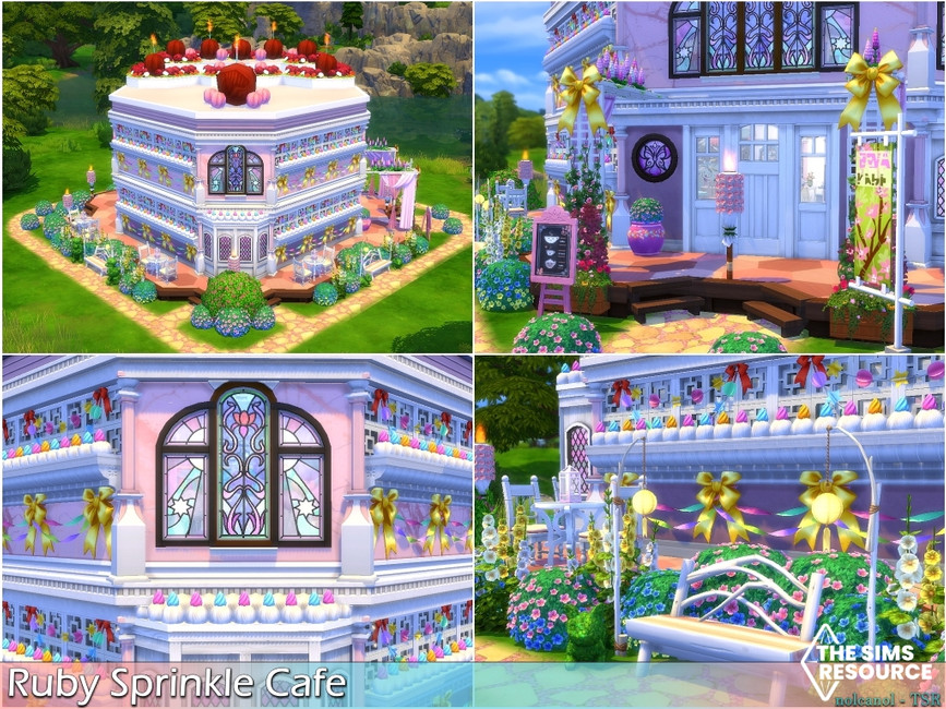The Sims Resource - Ruby Sprinkle Cafe / No CC