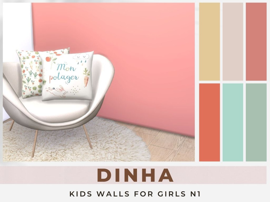 The Sims Resource - Kids Walls for Girls N1