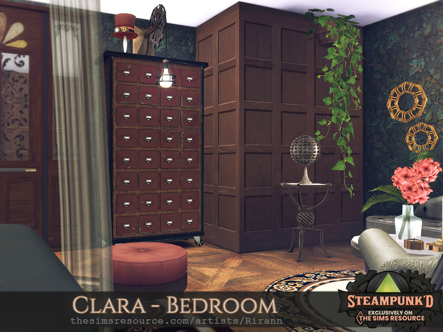 The Sims Resource - Steampunked - Clara Bedroom - TSR CC Only