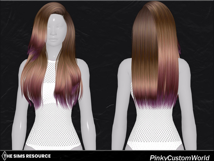 The Sims Resource - Fantasy Retexture of Violet hair by Nightcrawler