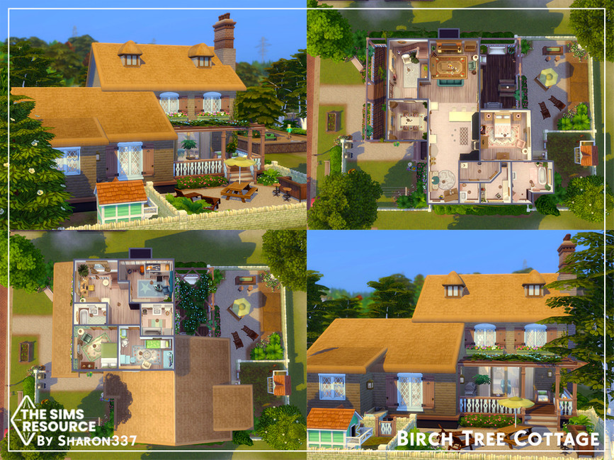 The Sims Resource - Birch Tree Cottage - Nocc