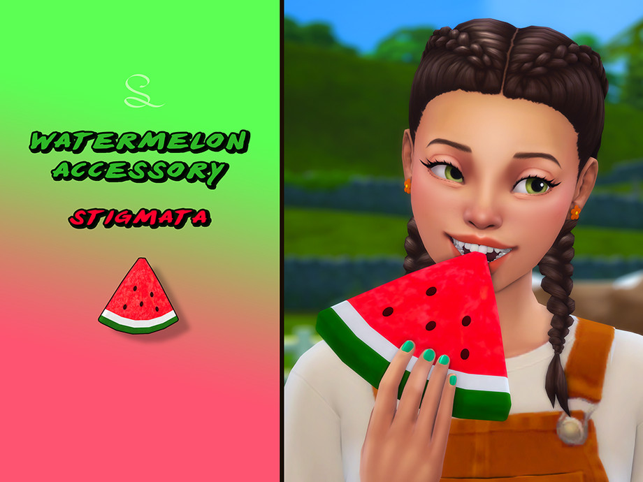 The Sims Resource | Watermelon Accessory