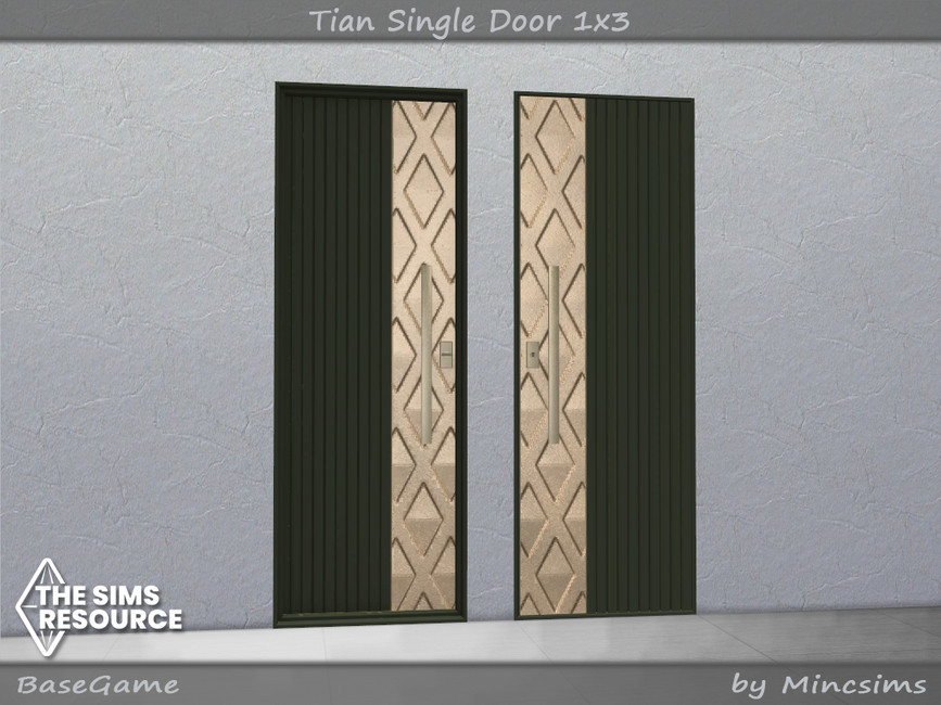 The Sims Resource - Minc Tian Single Door 1x3